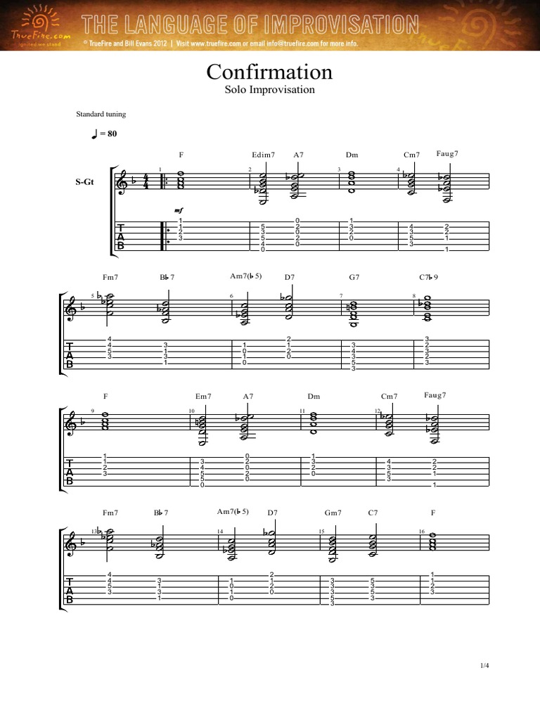 Confirmation: Solo Improvisation | PDF
