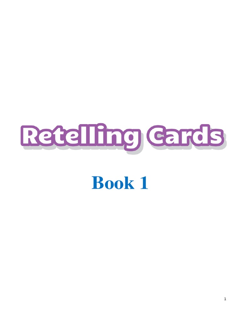 Read and Retell 1 - Retelling - Cards PDF | PDF