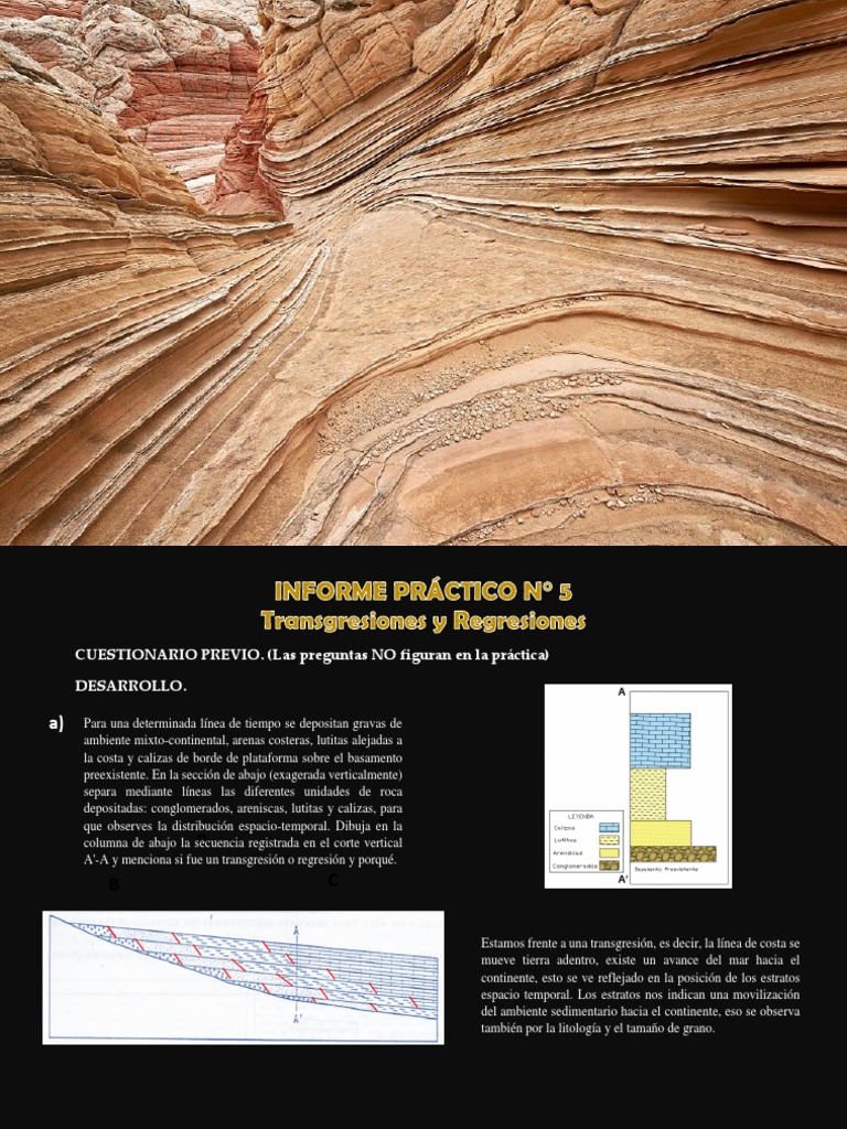 Transgresiones y Regresiones-Practica | PDF | Ciencias de la Tierra ...