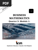 Grade11 Business Math - Module 2 | PDF | Percentage | Numbers