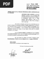 Solicitud Devolución Celular Incautado | PDF