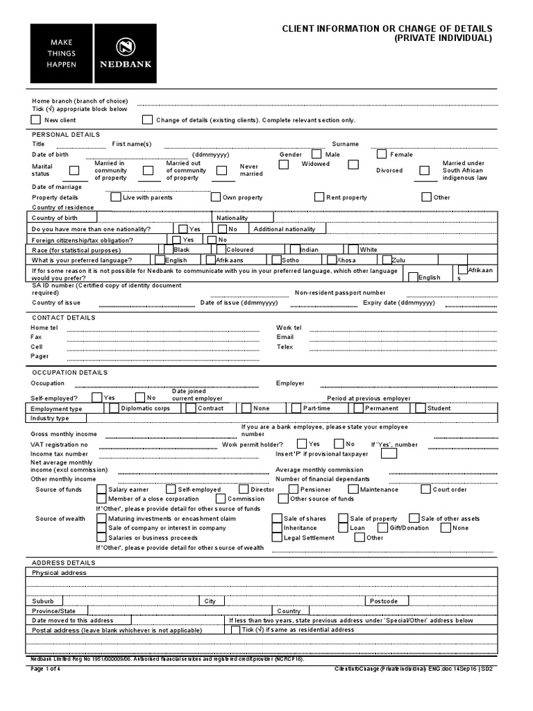 Personal Details Update Form | PDF | Identity Document | Government ...
