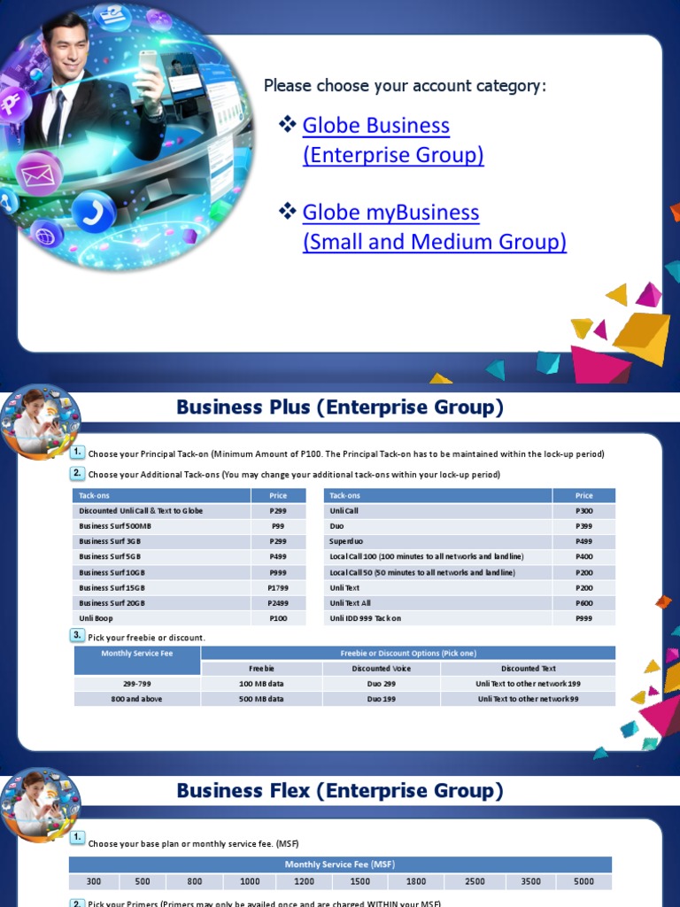 Globe Business (Enterprise Group) Globe Mybusiness (Small and Medium ...