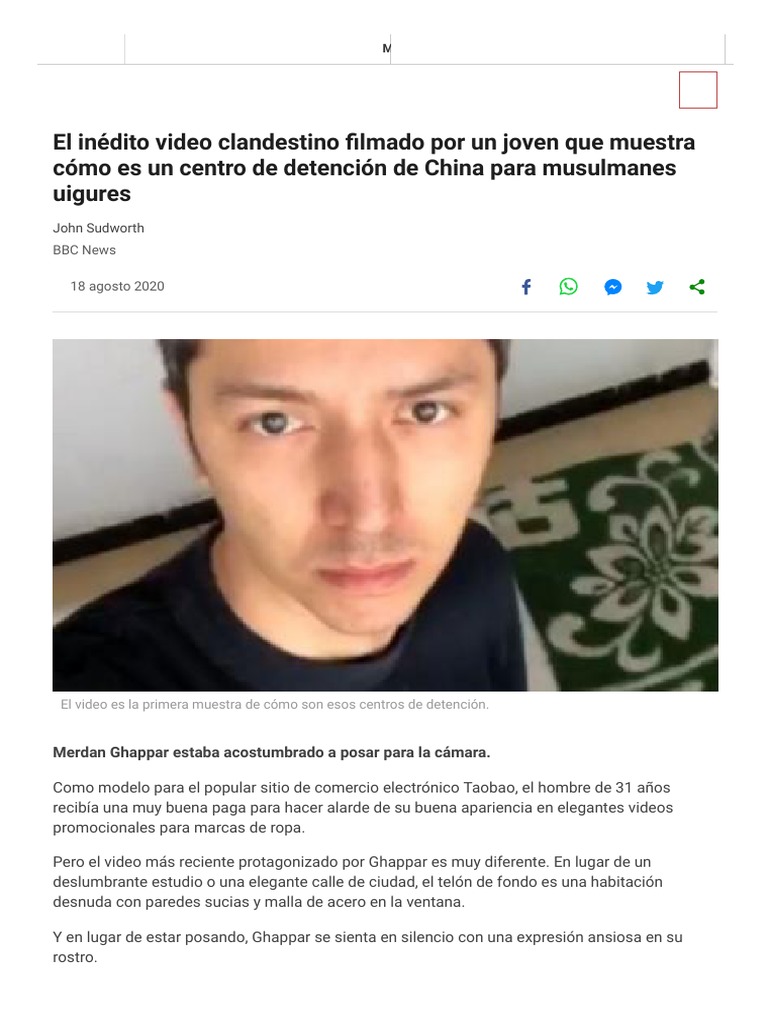 China Musulmanes Uigures | PDF | China | Política mundial