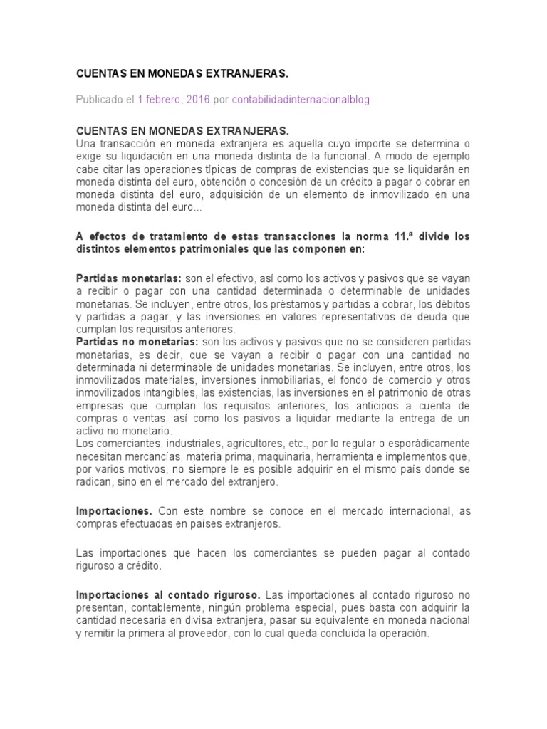 Moneda Extranjera | PDF | Tipo de cambio | Moneda