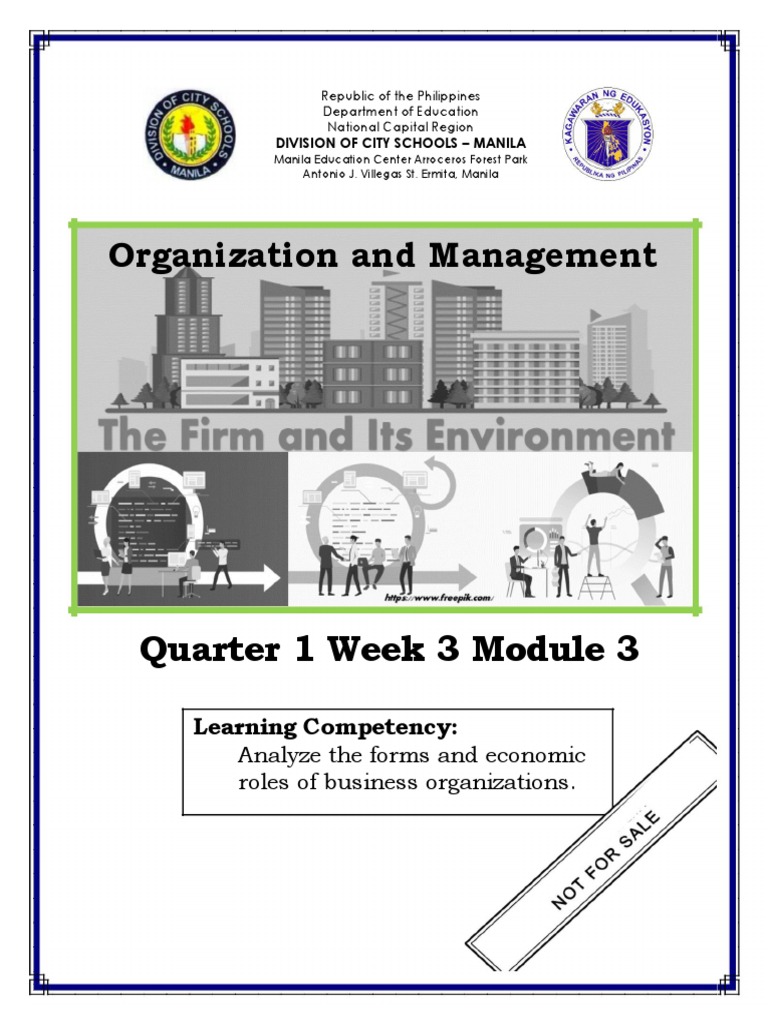 ABM-11 ORGANIZATION-AND-MANAGEMENT Q1 W3 Mod3 PDF | PDF | Partnership ...