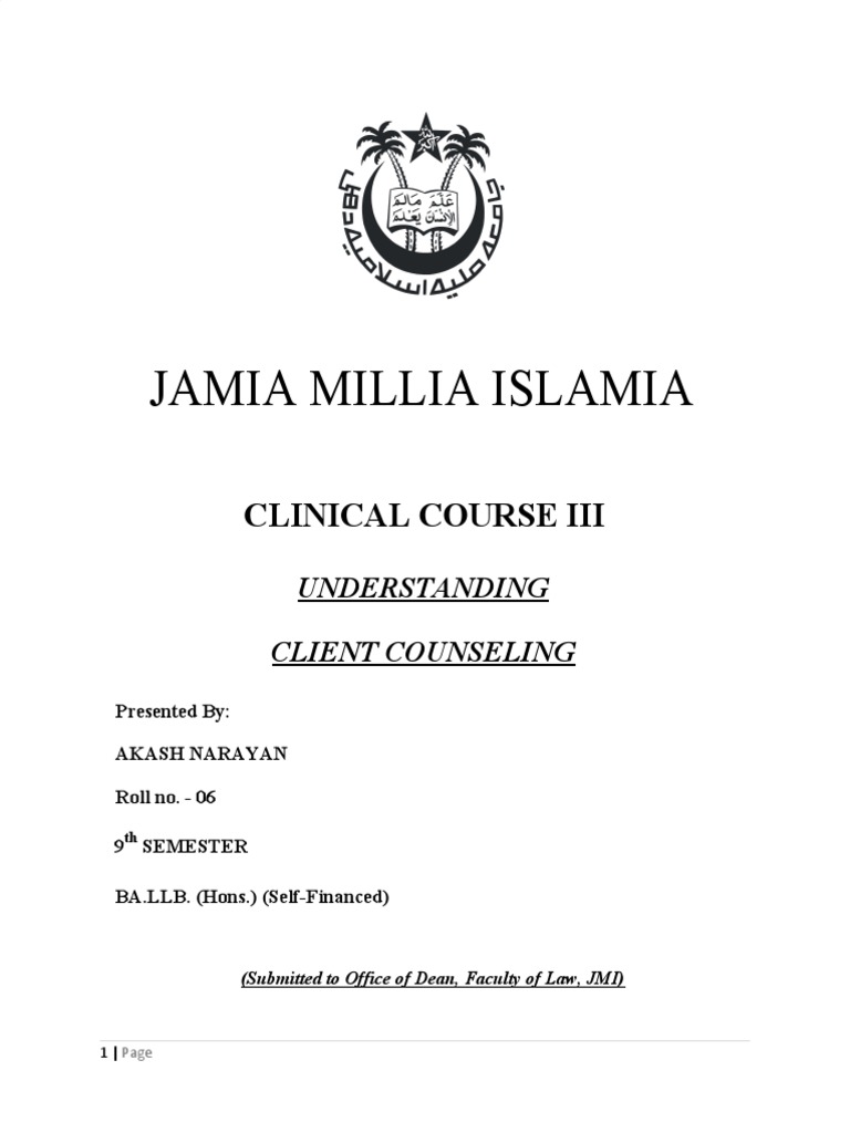 Client Counselling | PDF | Lawyer | Advocate