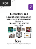 TLE7 HE Dressmaking Q1 Mod2 Identifying-Sewing-Tools-And-Equipment v3 | PDF | Scissors | Sewing