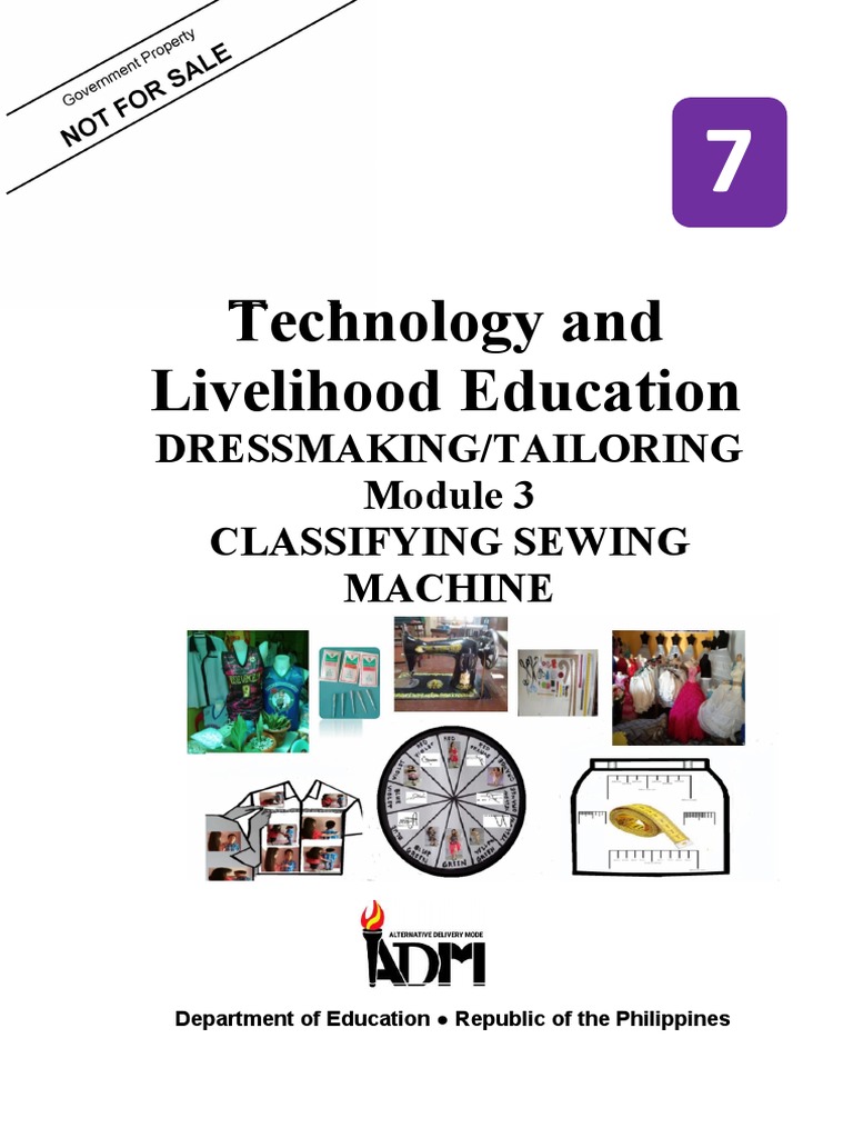 TLE7 HE Dressmaking Q1 Mod3 Classifying-Sewing-Machine Version3 | PDF ...