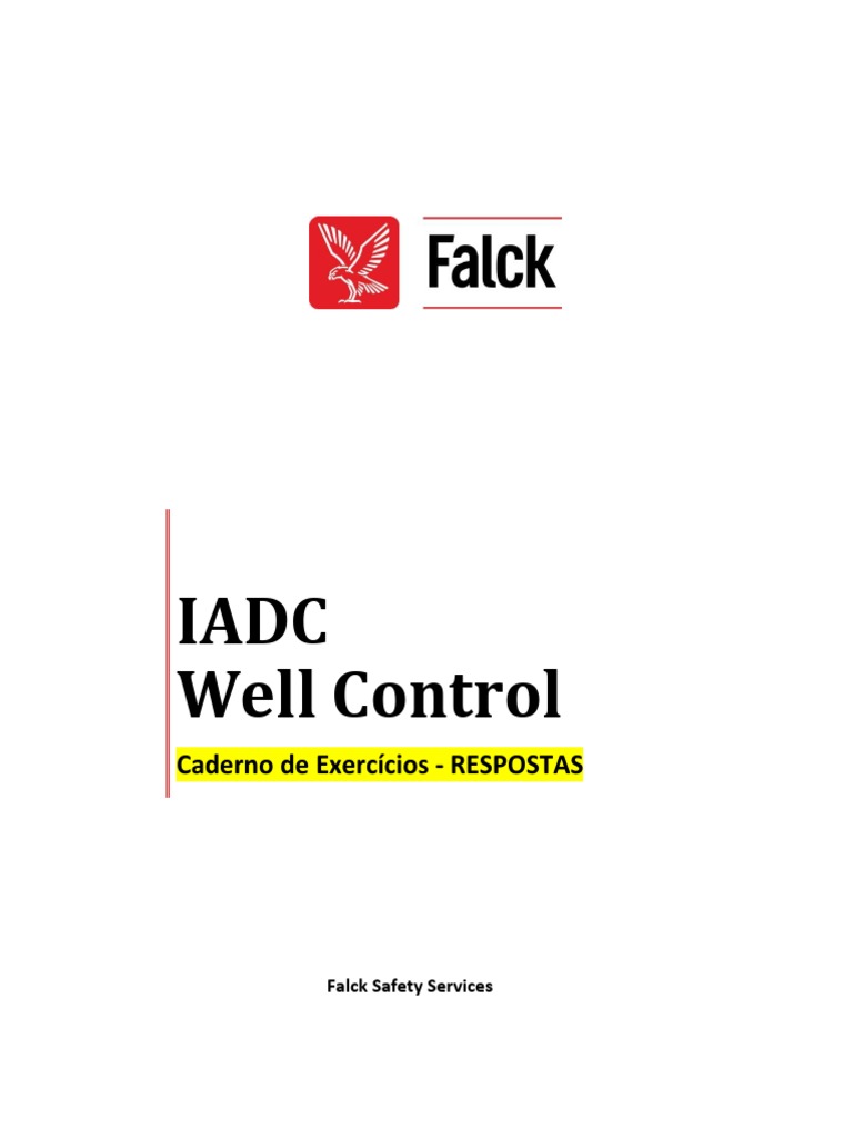 IADC Well Control Caderno de Exercícios | PDF | Pressão | Medição de ...
