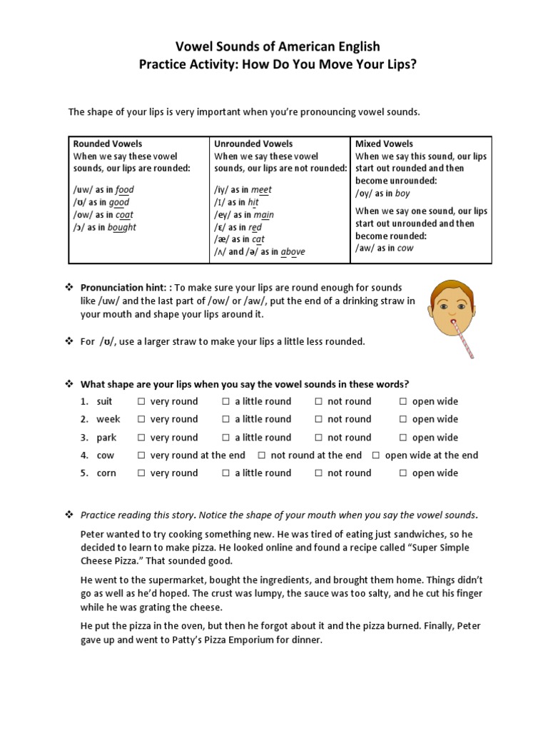 Understanding Rounded Vowels in English | PDF | Vowel | Pizza