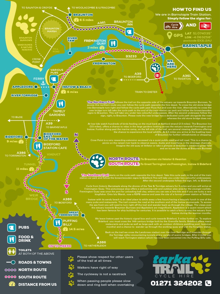 Tarka Trail Cycle Hire Routes PDF | PDF | Transport | Road Transport