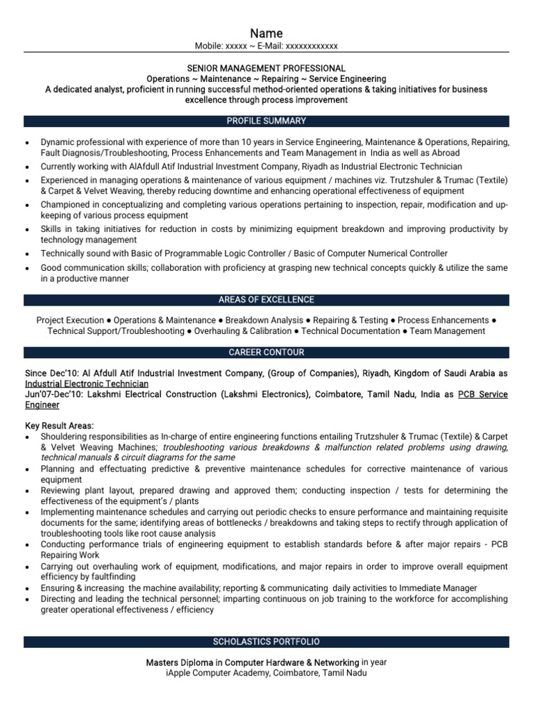 Functional Resume Format | PDF