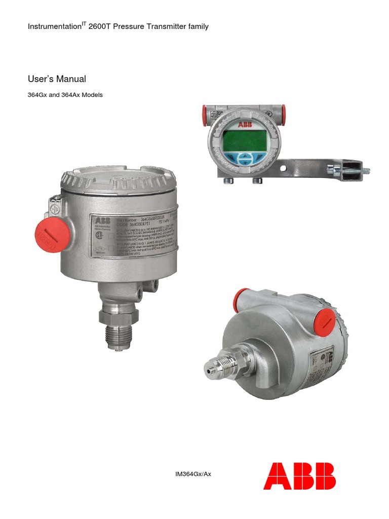 User's Manual: Instrumentation 2600T Pressure Transmitter Family | PDF ...