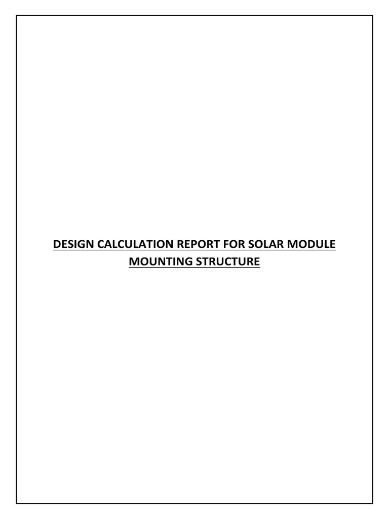 Design Cal Report For MMS | PDF | Civil Engineering | Mechanics