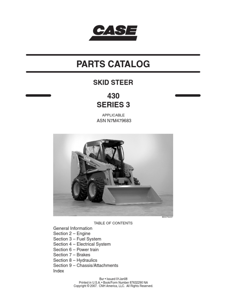 Case 430 Series 3 Skid Steer PDF | PDF | Loader (Equipment) | Valve