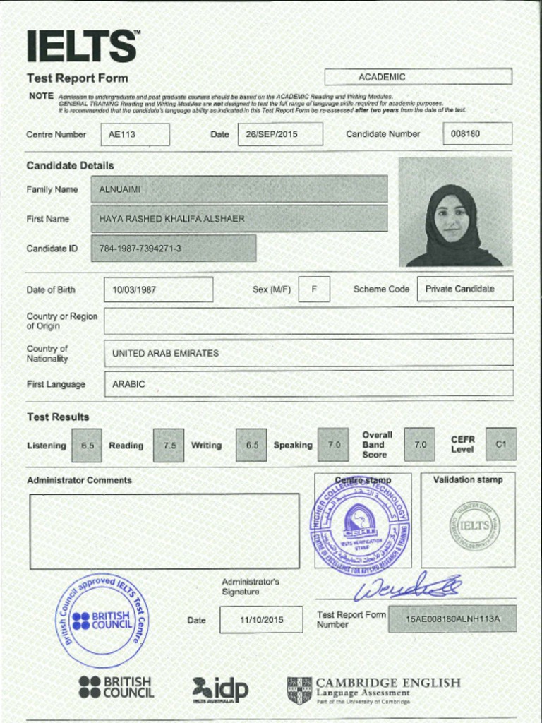 Ielts Certificate PDF | PDF