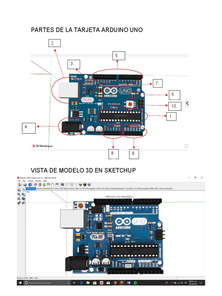 Partes de la Placa Arduino Uno | PDF | Informática