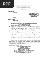 Sample Petition For Cancellation of Lis Pendens | PDF | Lawsuit | Virtue