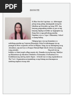 Bionote Halimbawa | PDF