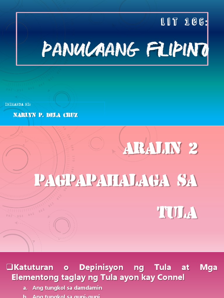 Lit106 Aralin2 | PDF