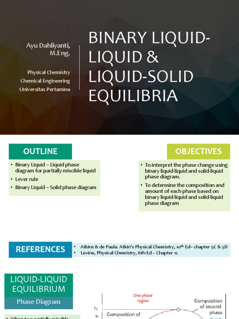 Liquid-Liquid Equilibrium and Phase Diagram PDF | PDF | Phase (Matter ...
