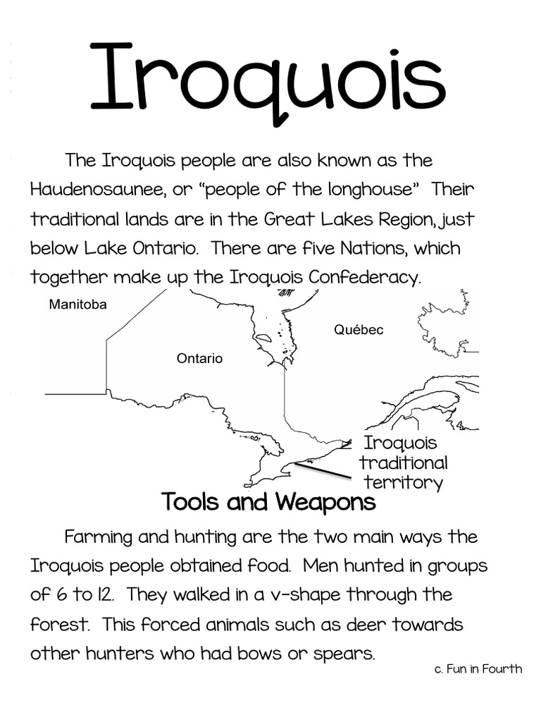 Iroquious Info Packet | PDF | Iroquois | Clothing