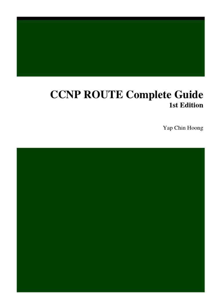 CCNP Route 1st Edition Sample | PDF | Routing | Router (Computing)