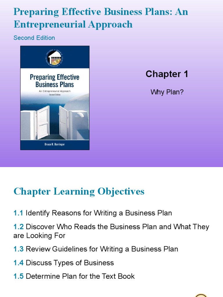 Preparing Effective Business Plans: An Entrepreneurial Approach | PDF ...