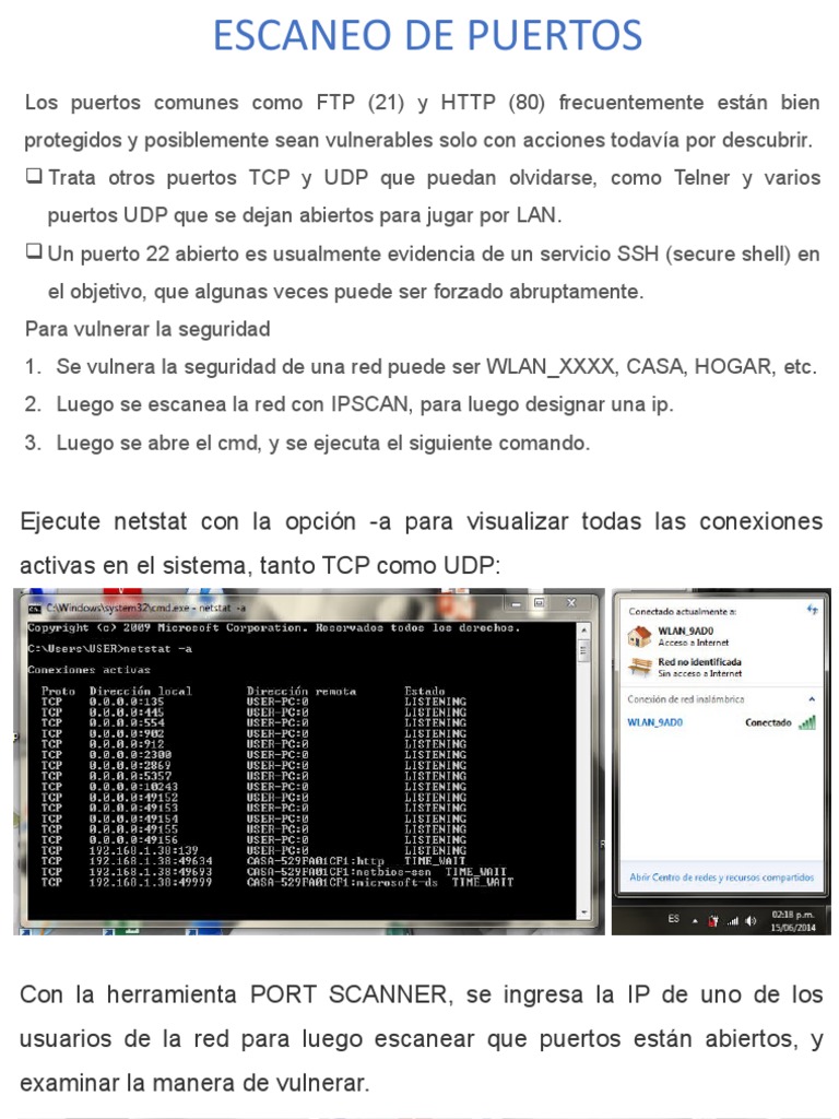 Escaneo de Puertos | PDF | Protocolo de Control de Transmisión ...