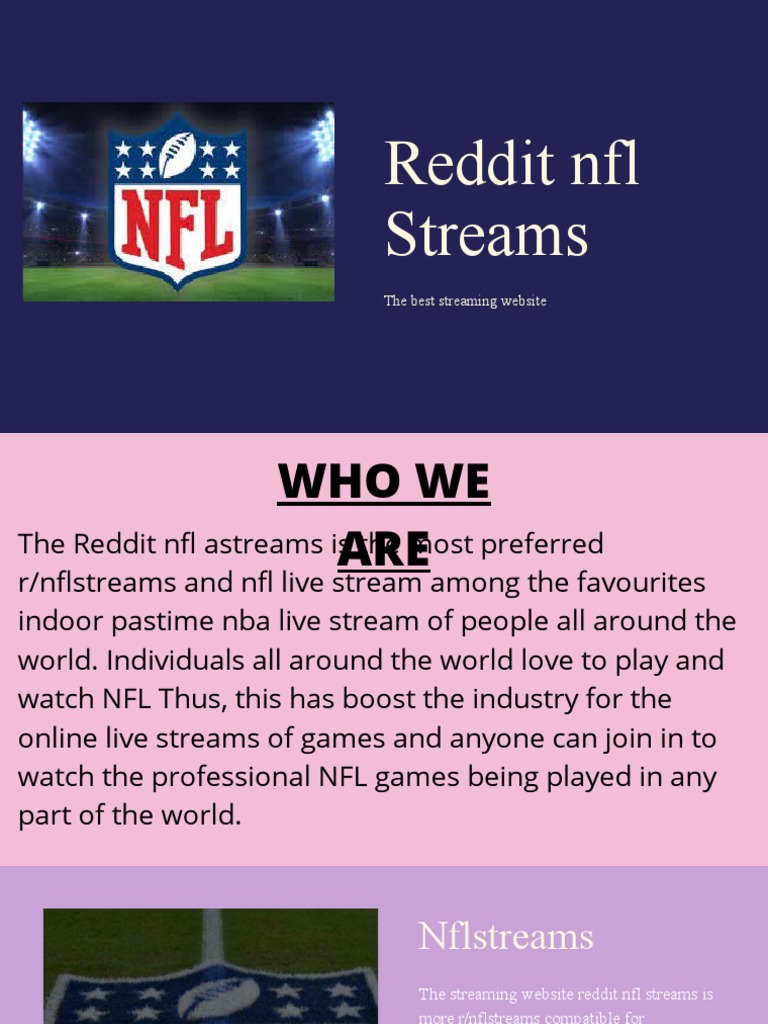 Reddit NFL Streams | PDF