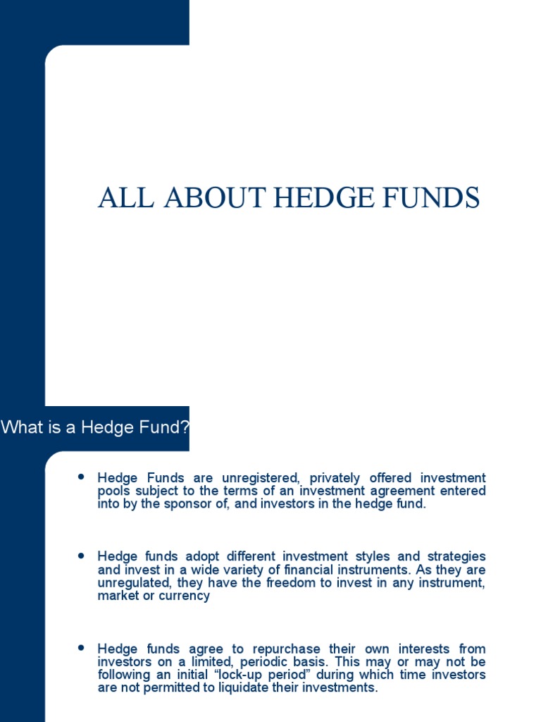 Hedge Fund Overall | PDF | Hedge Fund | Investor