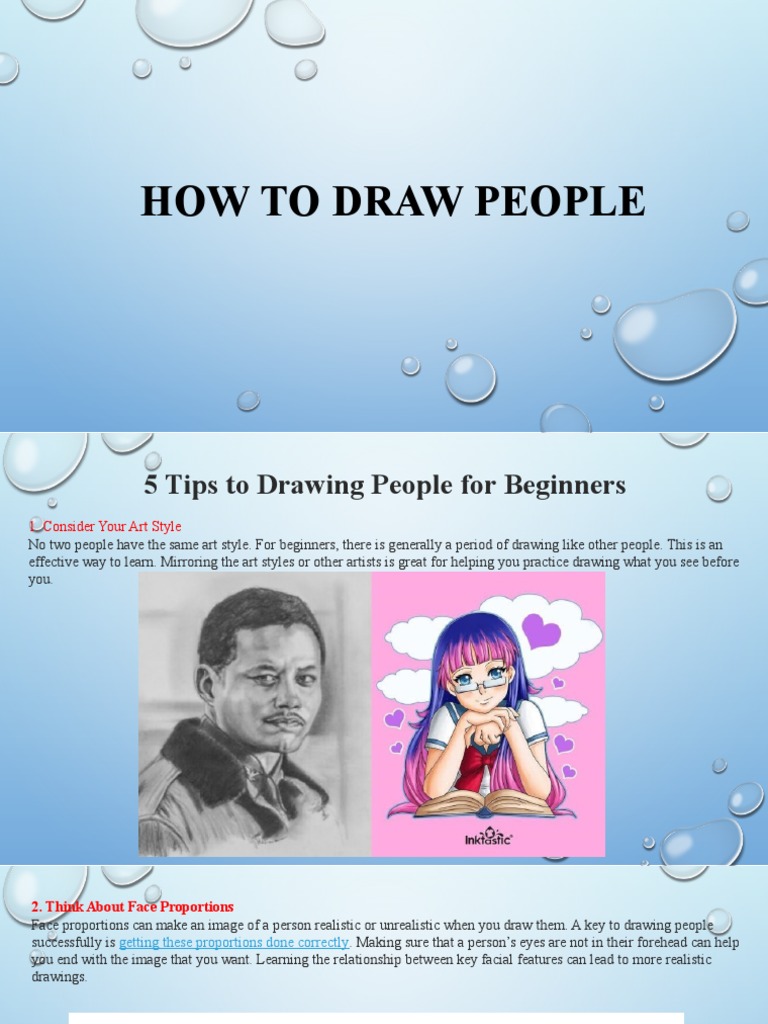 How To Draw People | PDF
