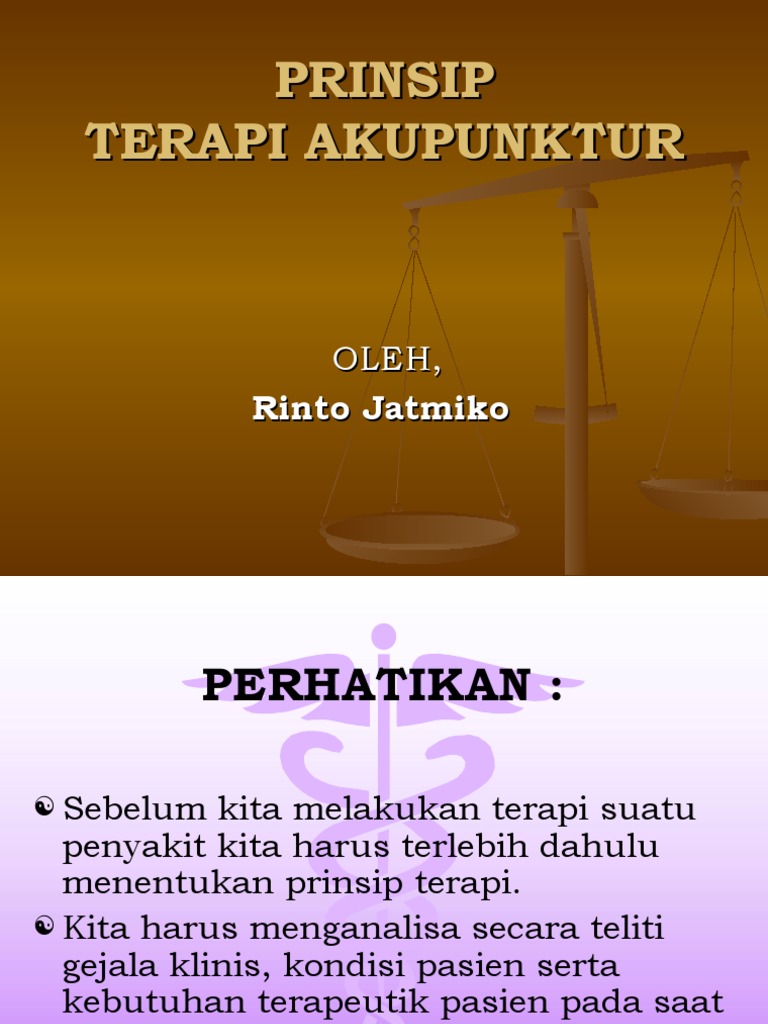 Prinsip Terapi Akupunktur | PDF