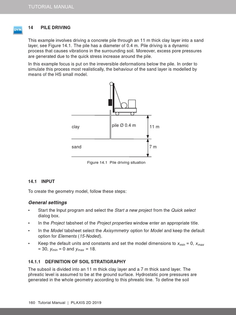 Plaxis 2D-Pile Driving | PDF | Phase (Waves) | Deep Foundation