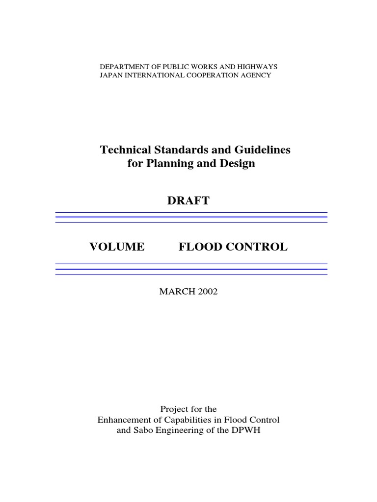 Flood Control-Technical Standards and Guidelines For Planning and ...