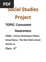 Consumer Rights Project Class 10 | PDF | Consumer Protection | Justice