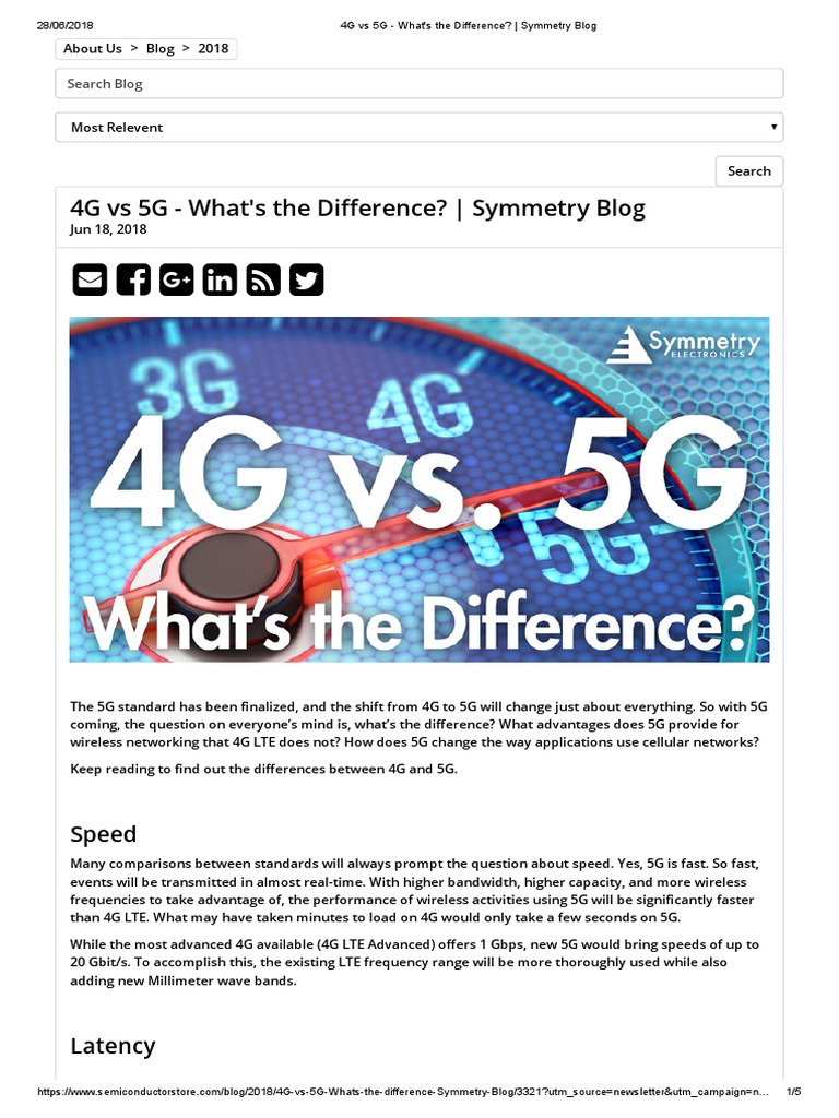 4G Vs 5G - What's The Difference | PDF | 4 G | Wireless Network