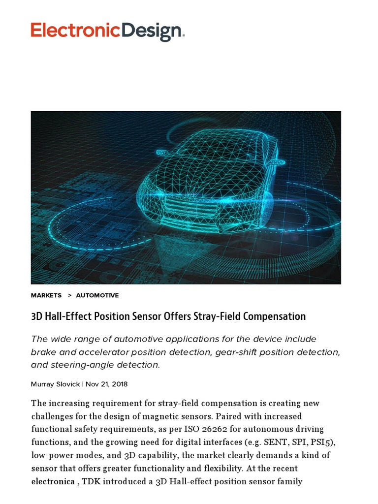 3D Hall-Effect Position Sensor Offers Stray-Field Compensation | PDF ...