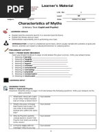 L1 - Analyze Folktales - Two Legs or One | PDF | Science & Mathematics