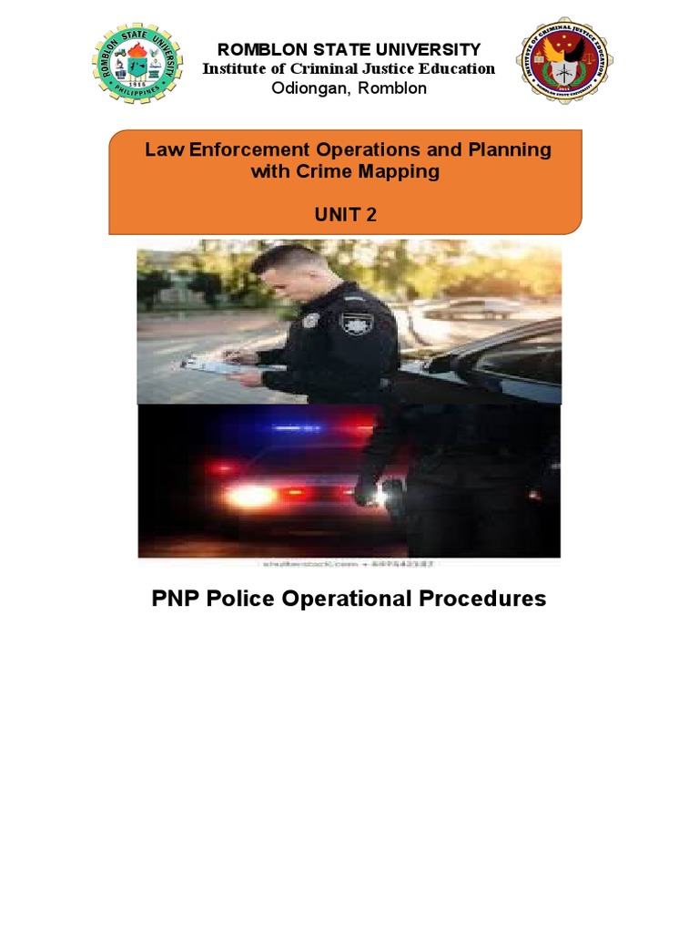 Law Enforcement Operations and Planning With Crime Mapping Unit 2 | PDF ...