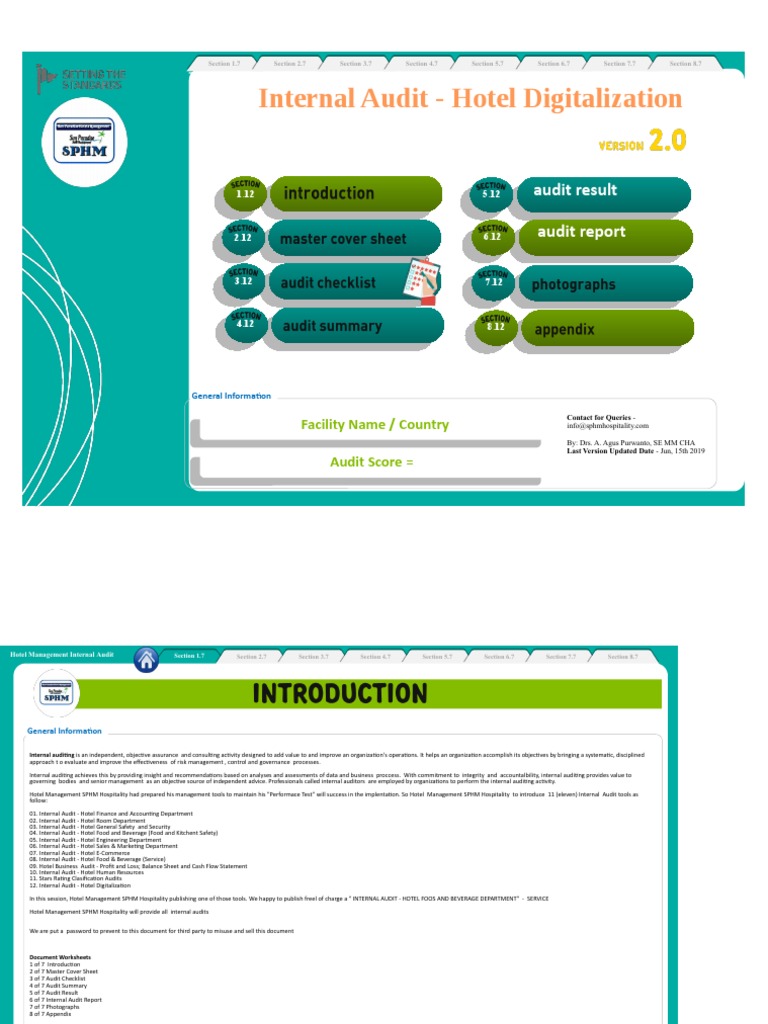 Hotel Internal Audit - Hotel Digitalization | PDF | Internal Audit | Audit