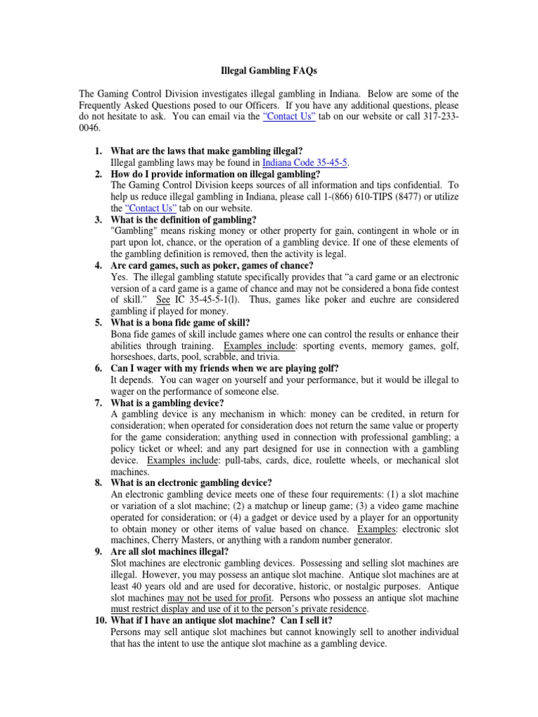 Gaming Control FAQs | Download Free PDF | Gambling | Slot Machine