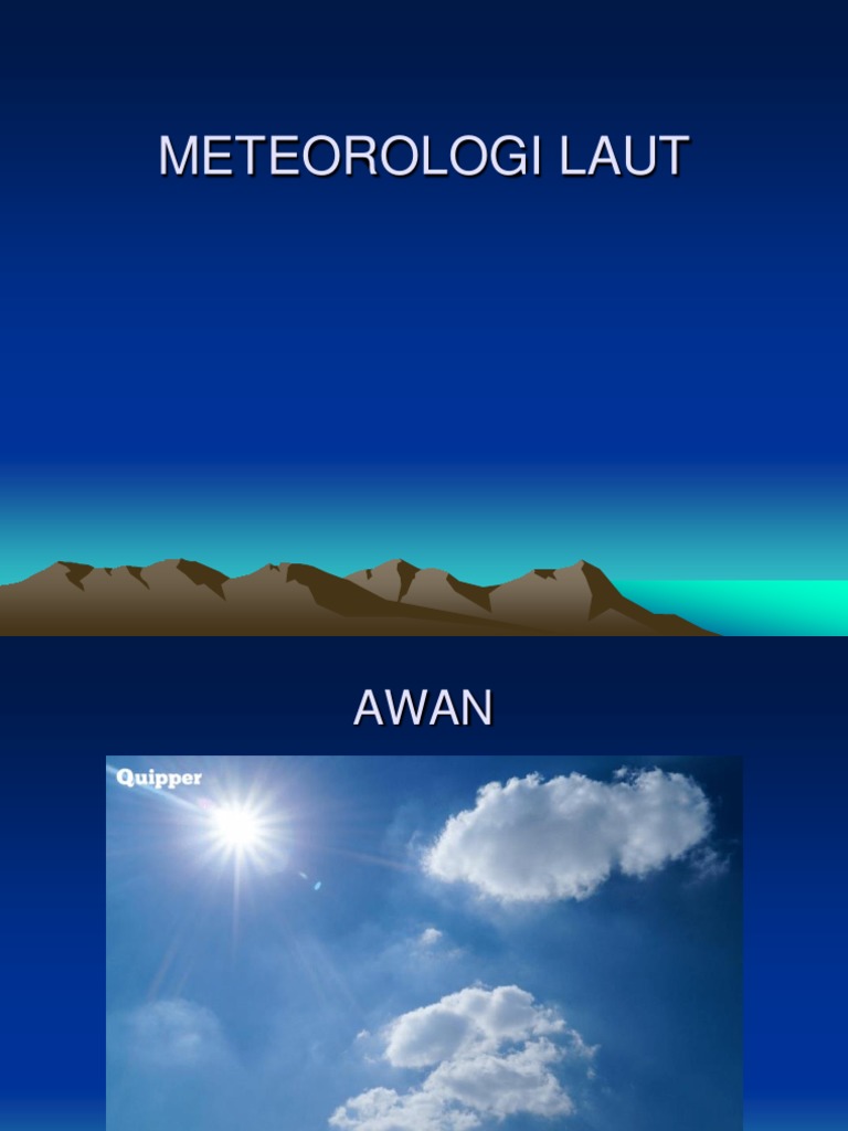 Proses dan Jenis Pembentukan Awan | PDF