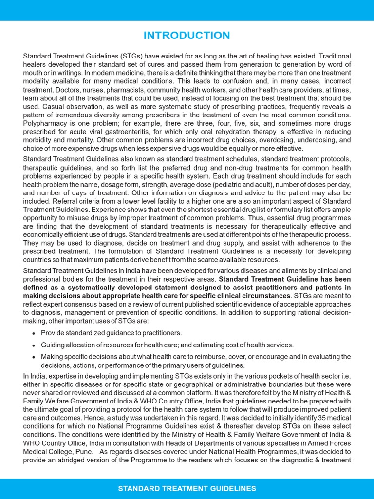 Introduction STG | PDF | Health Care | Therapy