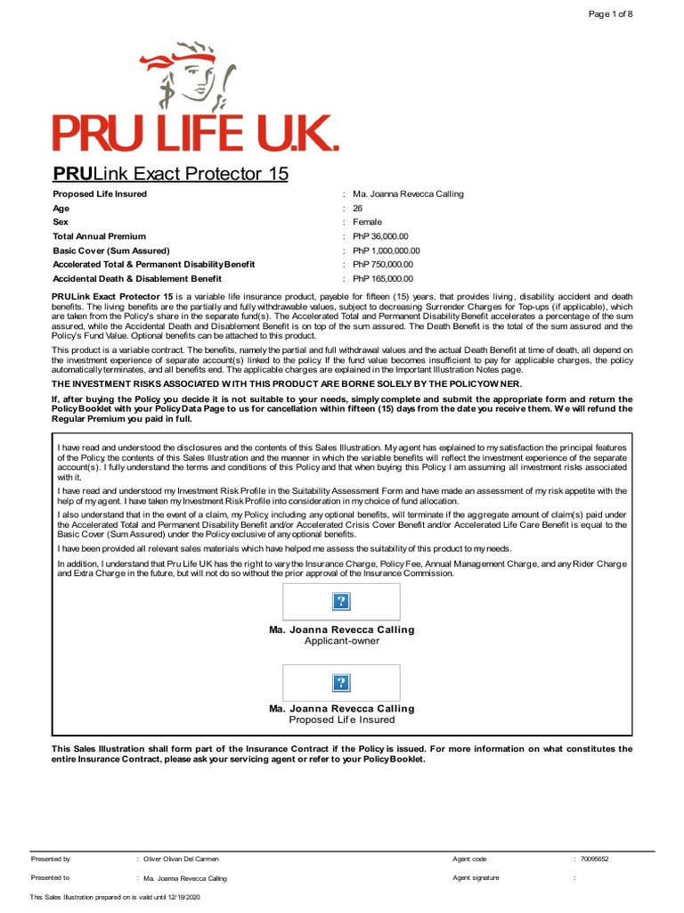 Prulink Exact Protector 15: Ma. Joanna Revecca Calling | PDF ...