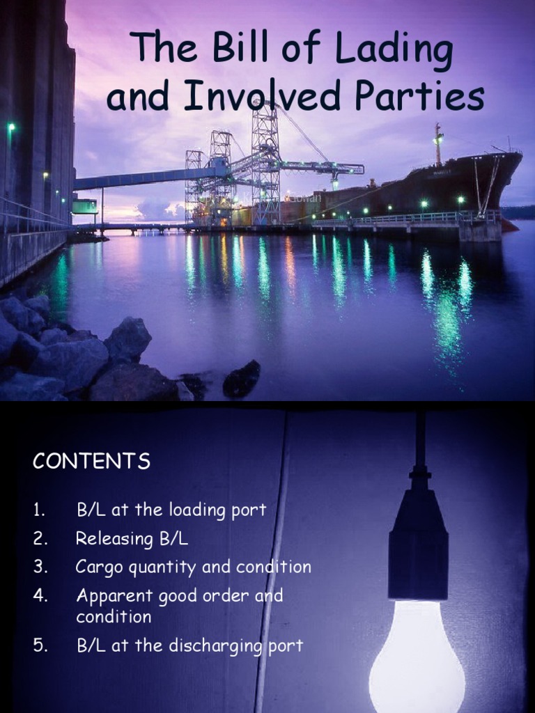 Bill of Lading | PDF | Bill Of Lading | Cargo