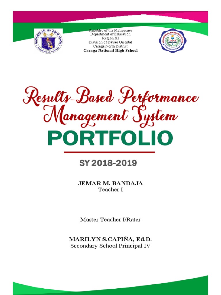 RPMS Portfolio COVER | PDF