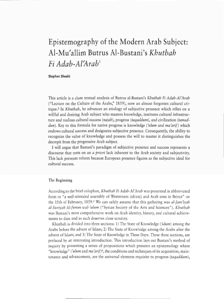 30224-30945-1-Butros Al-Bustani PDF | PDF | Arabic | Arabs