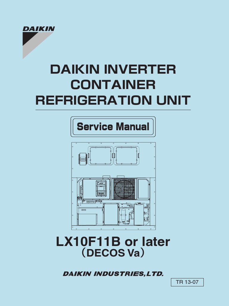 Daikin Inverter Container Refrigeration Unit: LX10F11B or Later | PDF ...